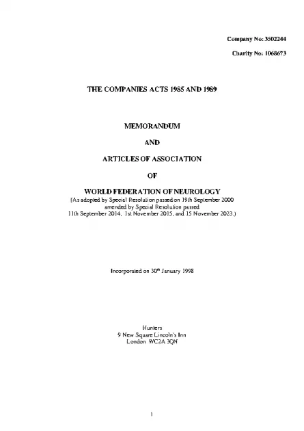 WFN Memorandum and Articles of Association (15 Nov 2023)